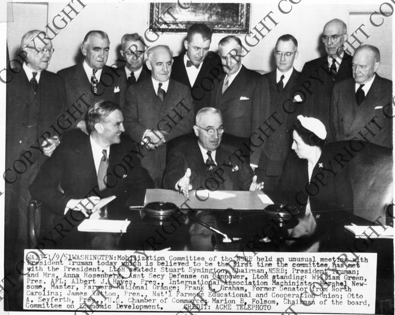 President Truman Meets with Mobilization Committee of the NSRB | Harry ...