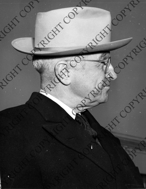 Profile of Truman in hat | Harry S. Truman