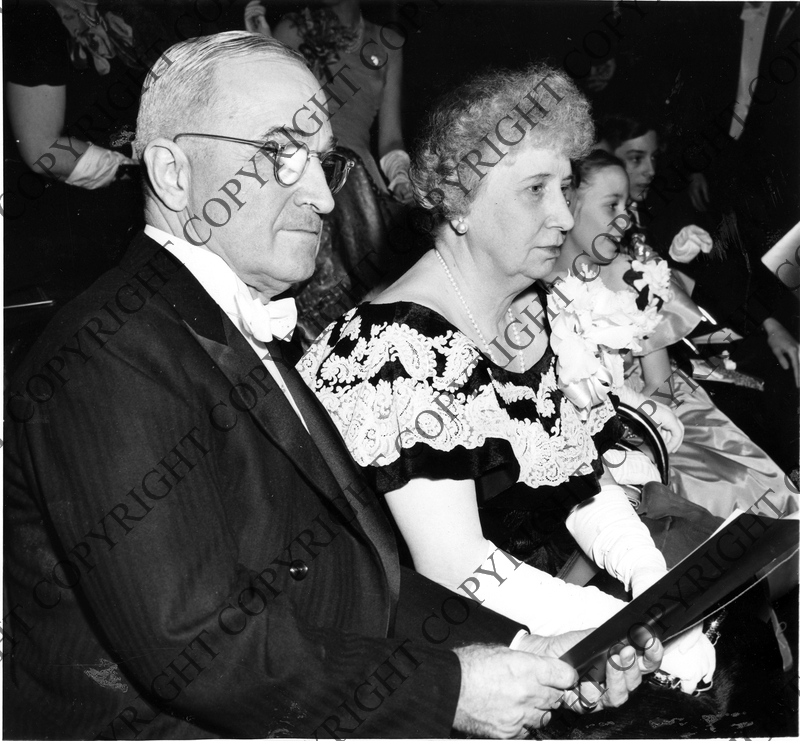 President and Mrs. Truman in Their Box at the Inaugural Ball | Harry S ...