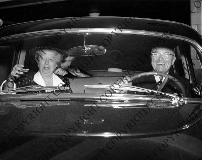 Mr. and Mrs. Truman in car | Harry S. Truman