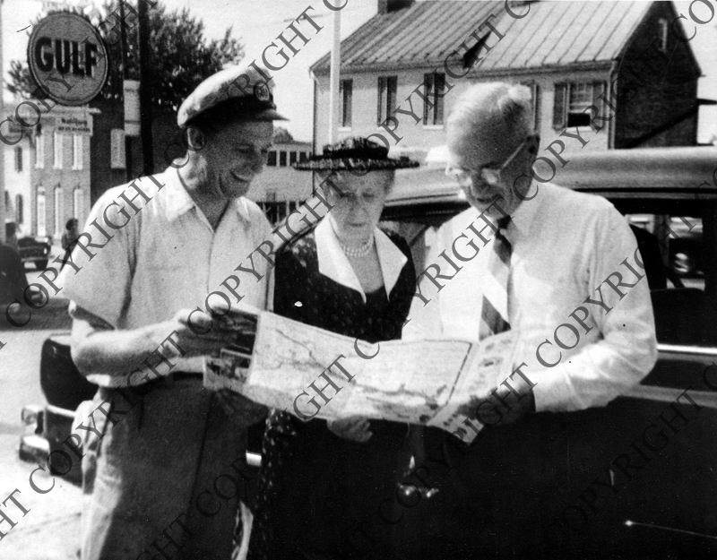 Mr. and Mrs. Truman Studying a Map | Harry S. Truman
