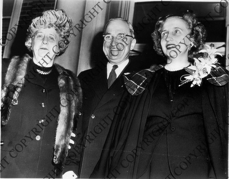 Bess, Harry and Margaret Truman at Jackson County Courthouse | Harry S ...