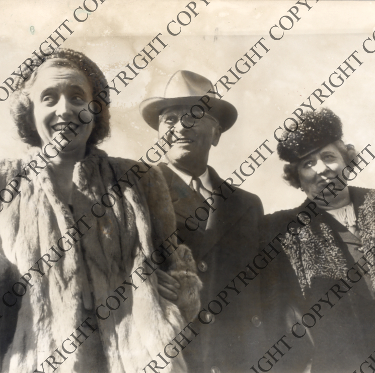 Truman Poses with Mrs. Truman and Margaret Upon Returning from Key West ...