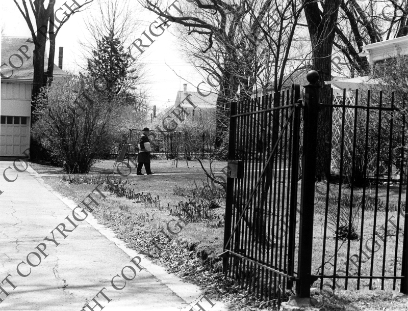 Harry Truman Walks Across the Backyard of the Truman Home from the ...