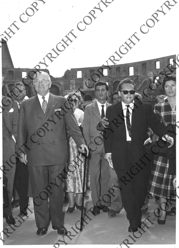 Harry S. Truman at Ruins in Rome, with Crowd | Harry S. Truman