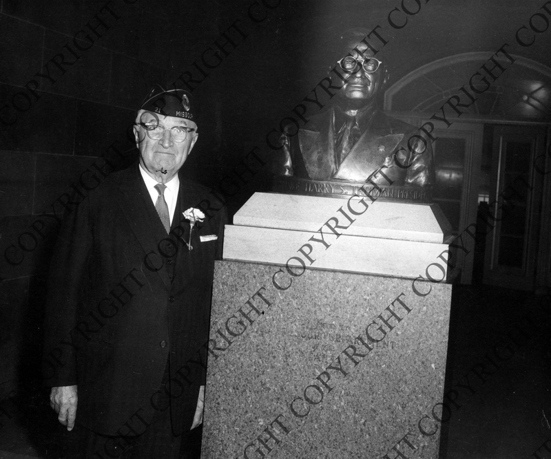 Former President Truman, Wearing his American Legion Hat, Stands Beside ...