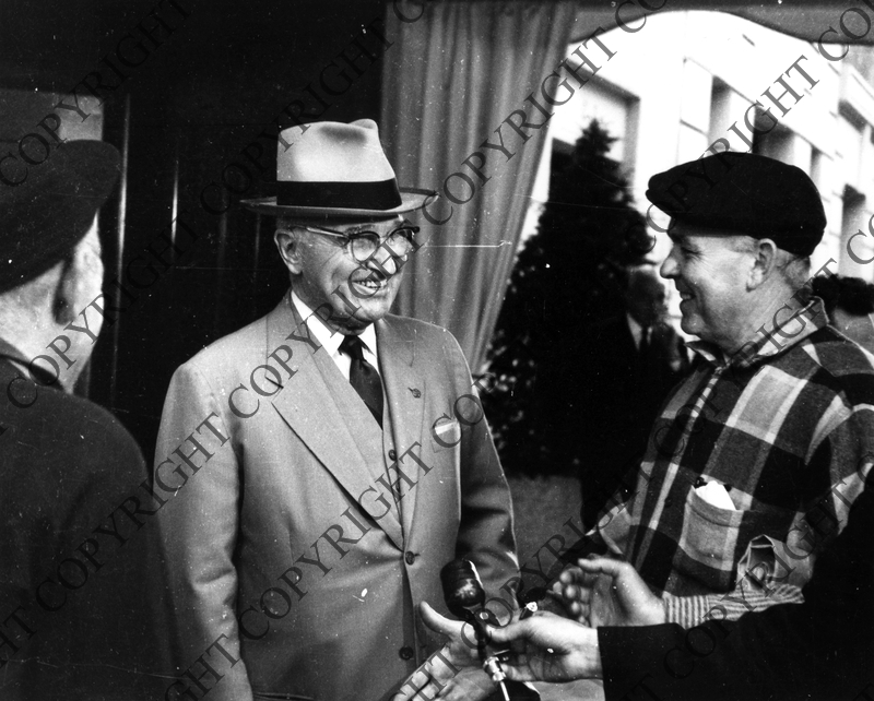 Former President Harry S. Truman With Fans | Harry S. Truman