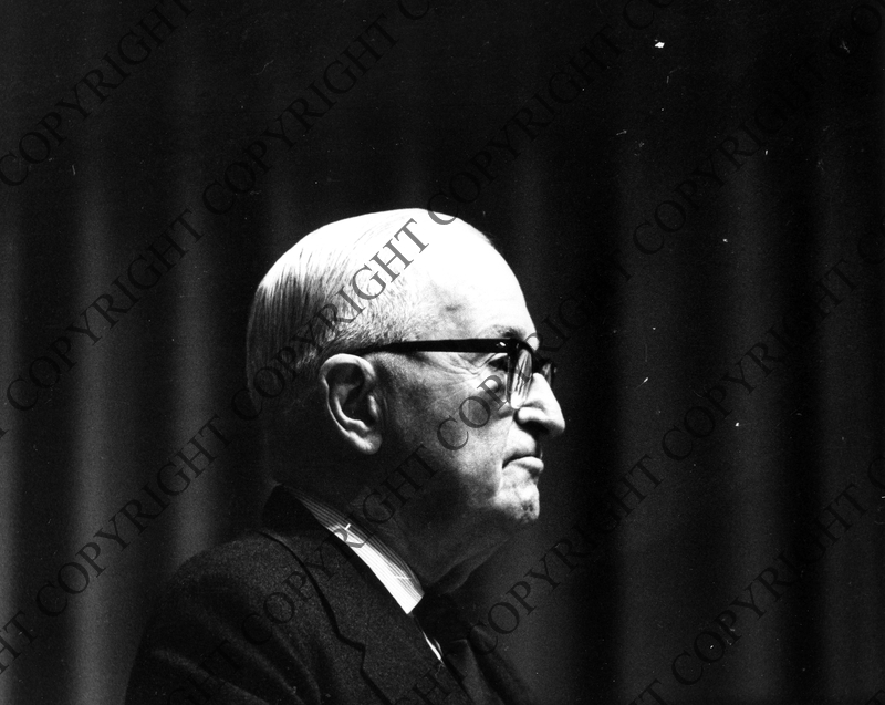 Close-up of Former President Truman Addressing a Crowd at the Truman ...