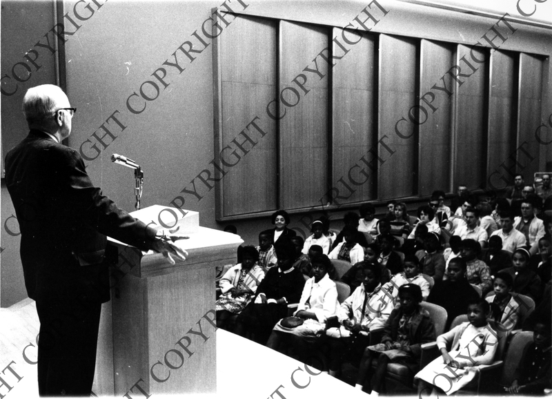 Truman speaking to group of students | Harry S. Truman