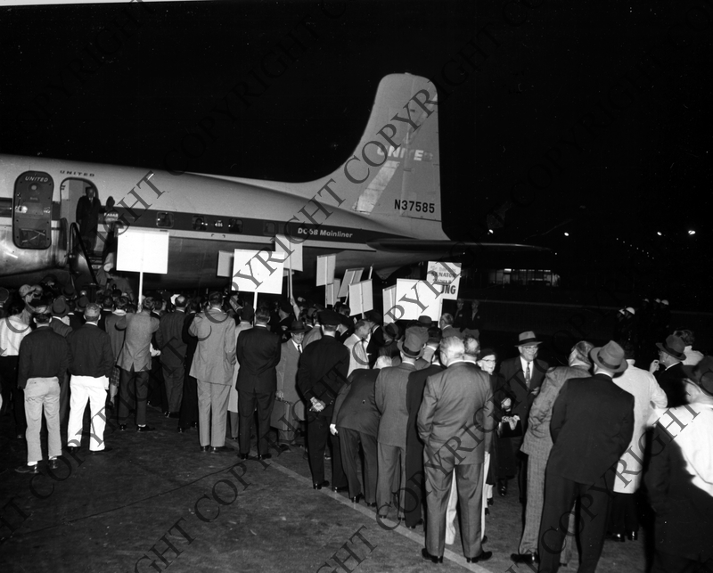 Former President Truman with Supporters of U.S. Senatorial Candidate ...