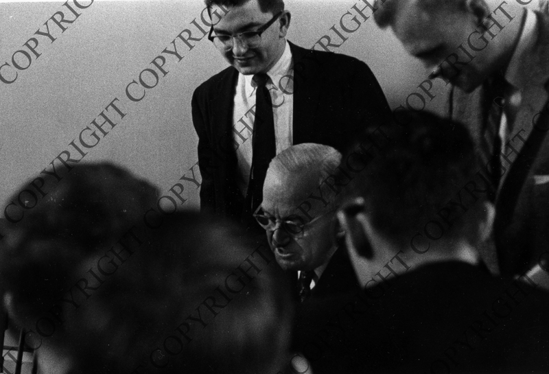 President Truman signs autographs at Yale University | Harry S. Truman