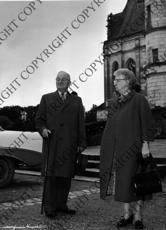 Former President and Mrs. Truman During Their 1956 Trip to the Loire ...
