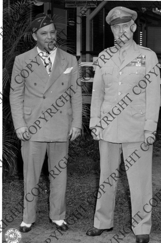 Paul H. Griffith Visits Lt. Gen. Crittenberger, at Quarry Heights ...